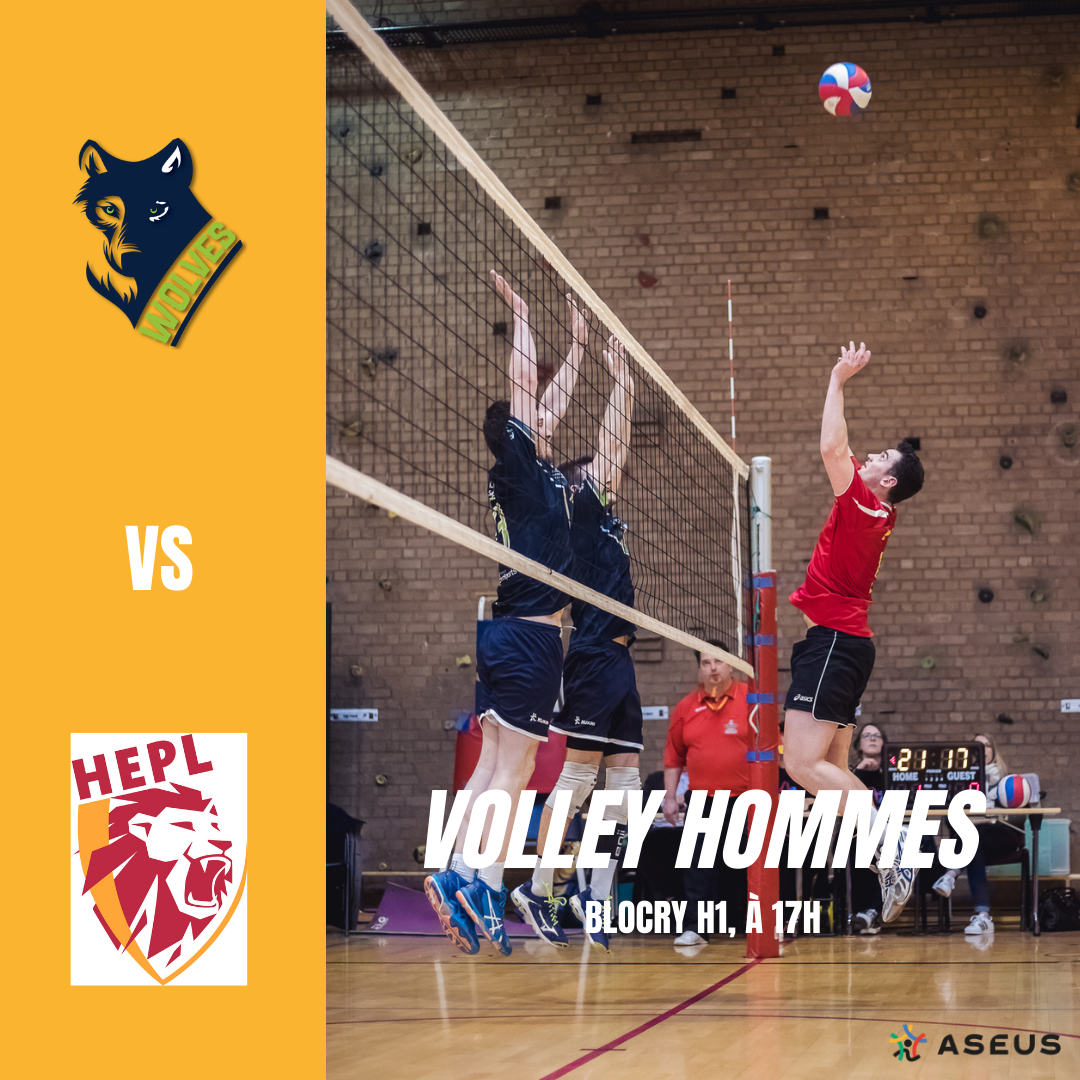 30/03/2022 - - Finale Volley-ball - UCLouvain Wolves vs HEPL | ASEUS
